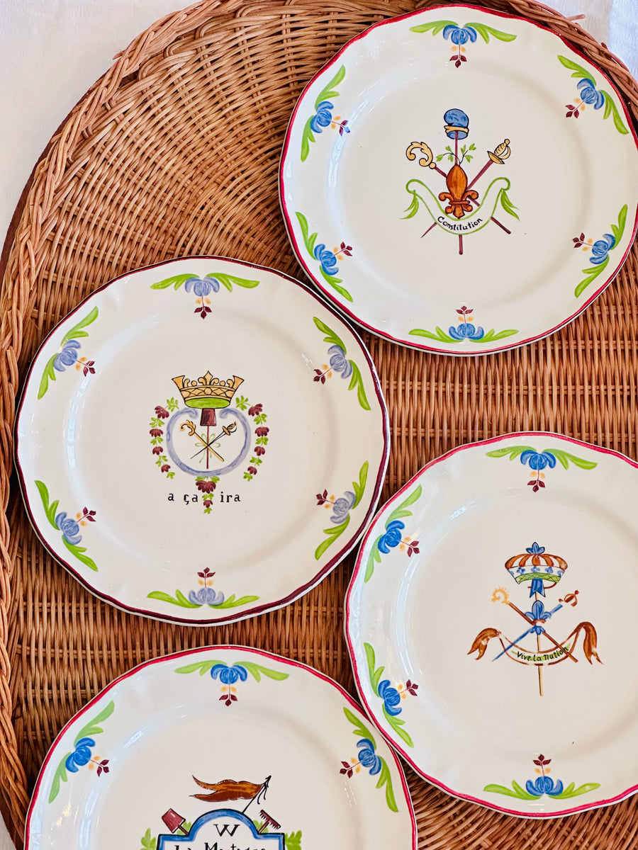 Collection of Four Saint Amanda French Revolution Plates – Willow & Pearls