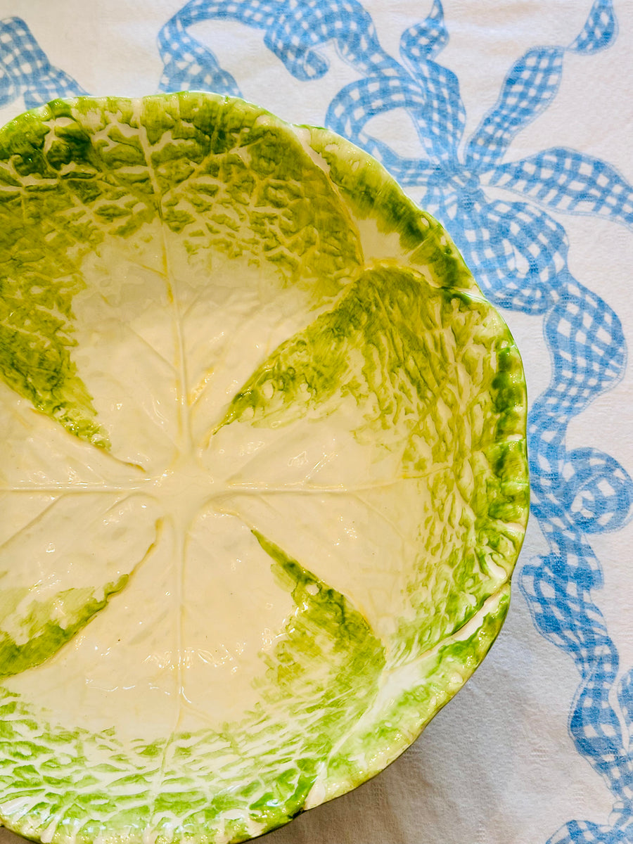 Stunning Large Italian Cabbage Ware Bowl – Willow & Pearls
